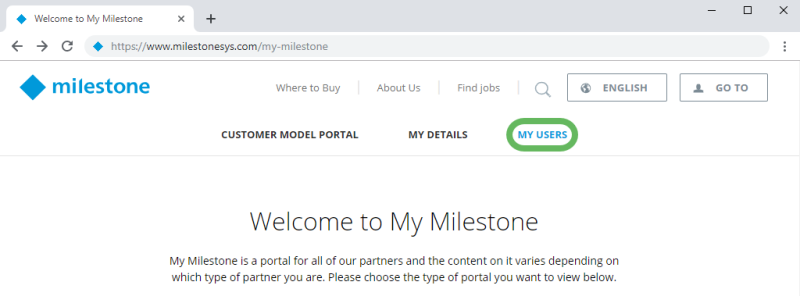 Give users access to Milestone Customer Dashboard