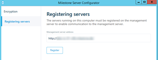 Site Navigation: Servers and hardware: Recording servers