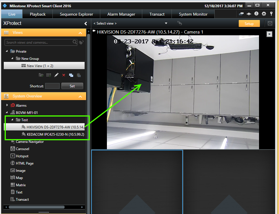 Setup of Aux buttons in the Smart Client