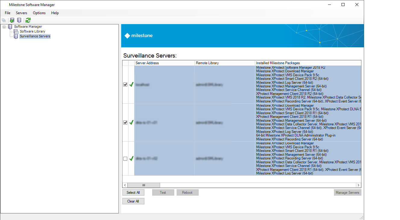 Surveillance servers