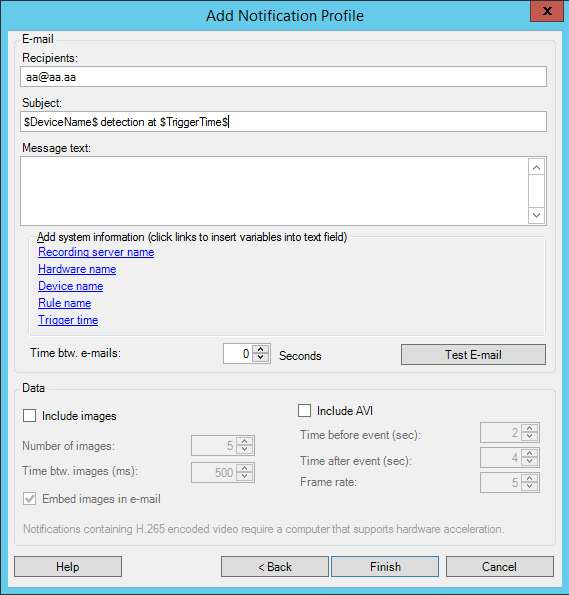 Add notification profiles