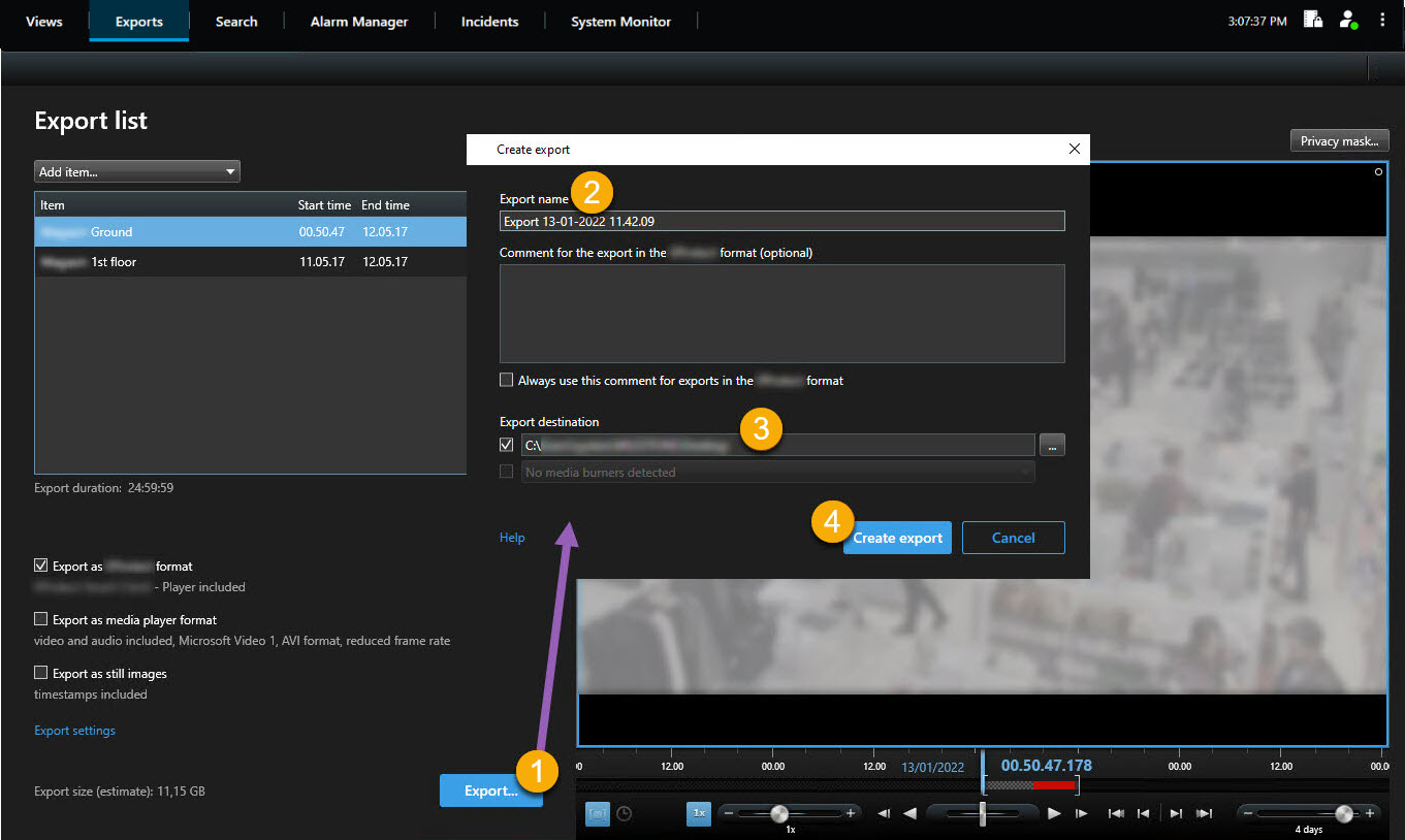 Creating video evidence