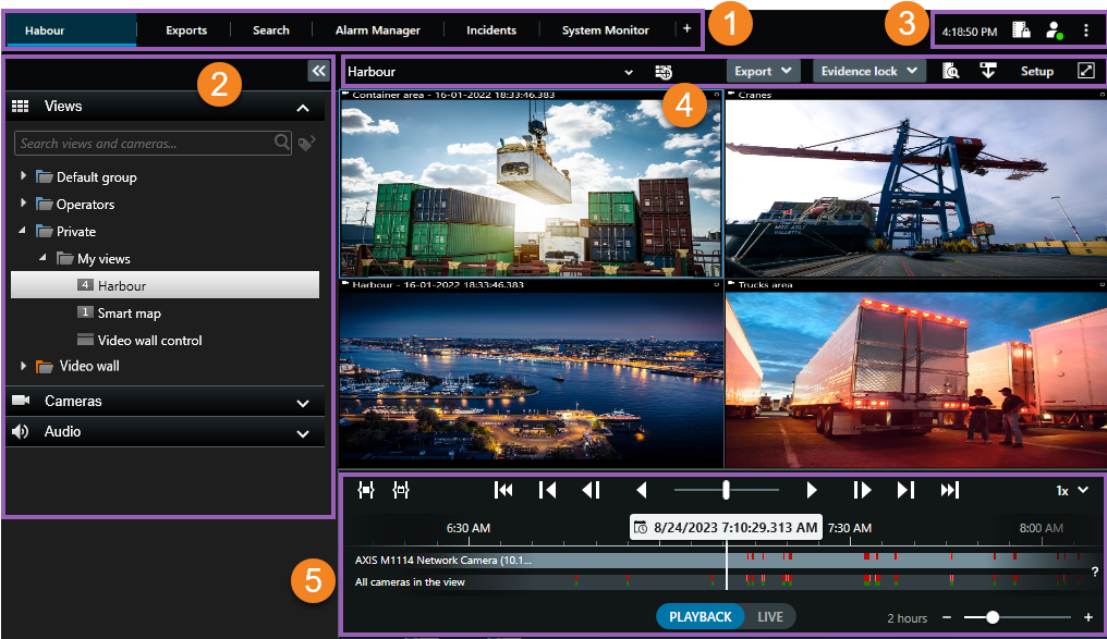 User interface overview
