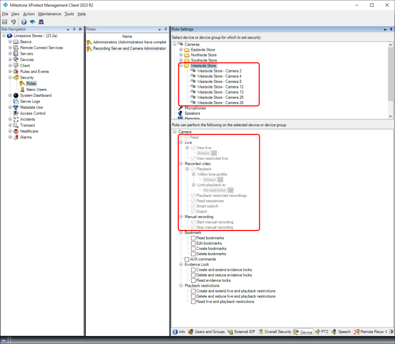 Inherited Device Permissions