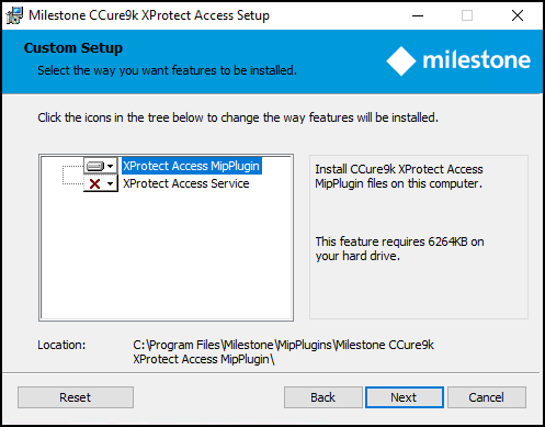 Milestone Server: Installing the CCure9k XProtect Access MipPlugin