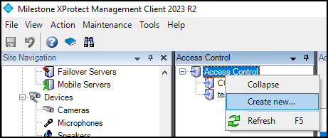 Creating XProtect Access instance & establishing connection to CCure 9000