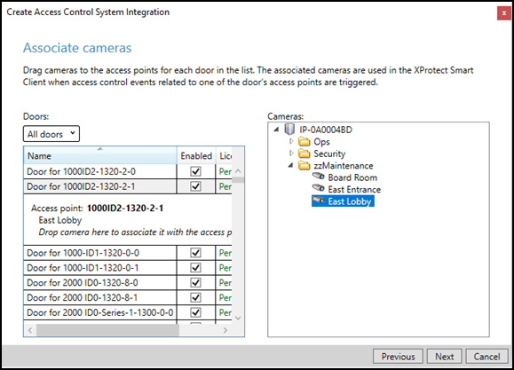 Creating XProtect Access instance & establishing connection to CCure 9000
