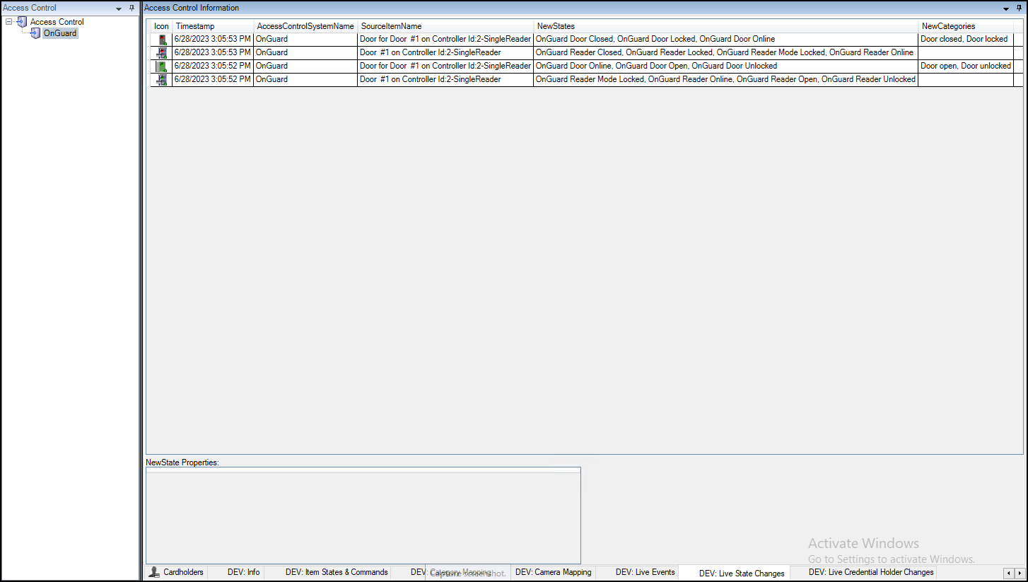 Developer tabs (reference)