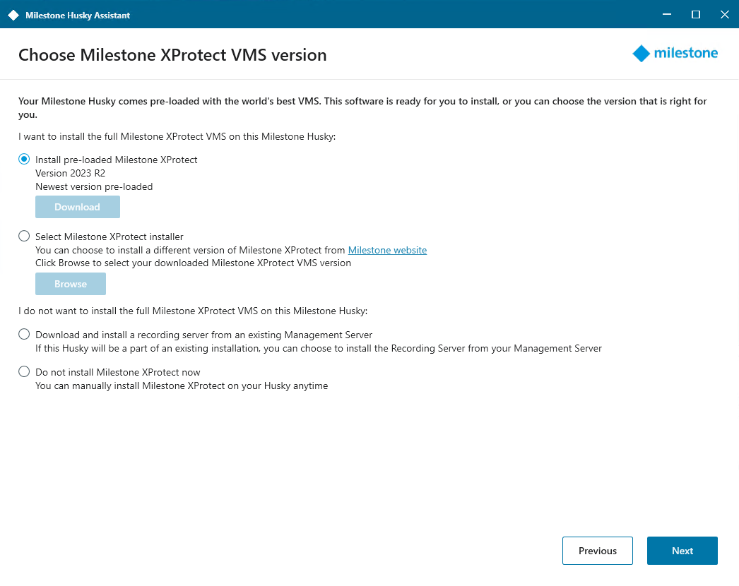 Complete the Husky Assistant Wizard