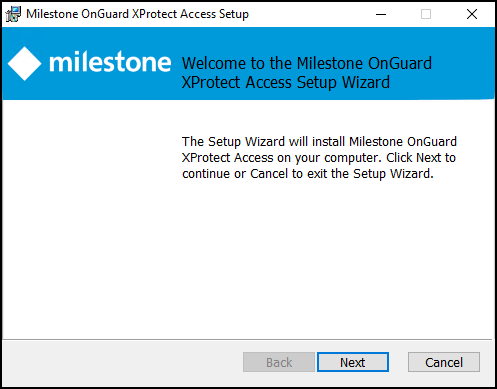Step 1: Installing OnGuard XProtect Access Service