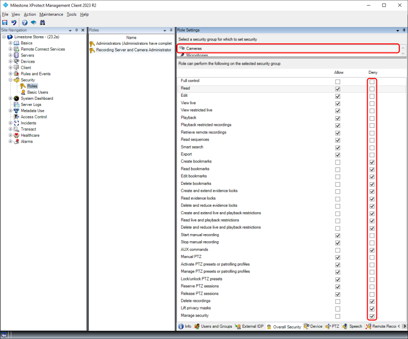 Inherited device permissions
