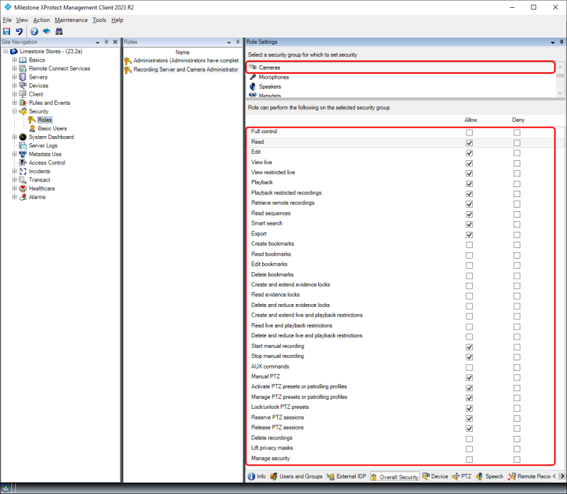 Inherited device permissions