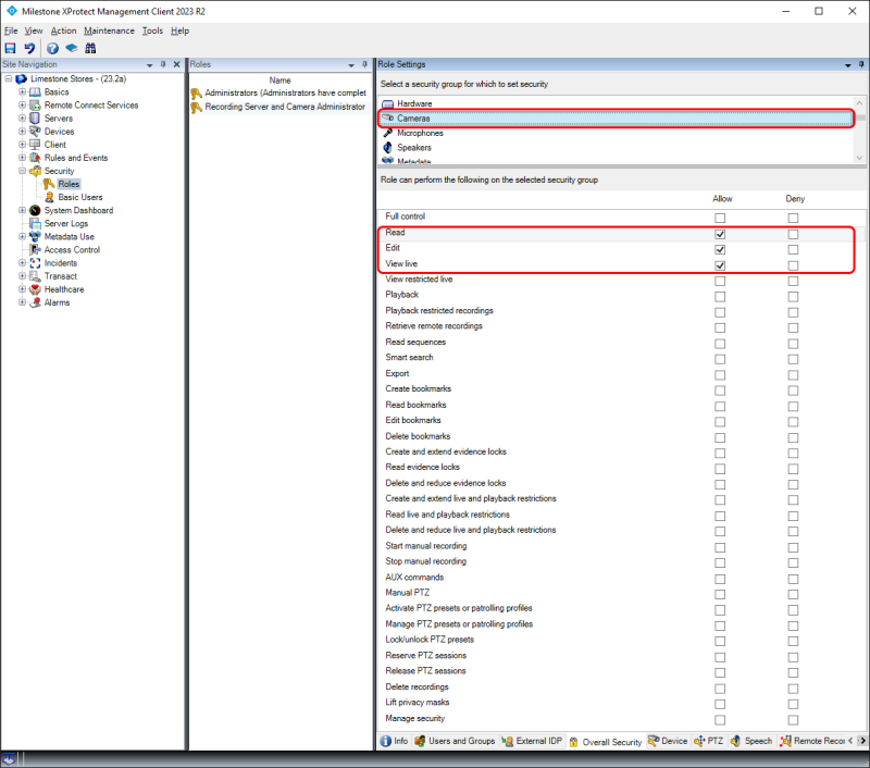 Management Permissions