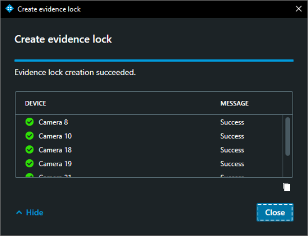 Evidence Lock