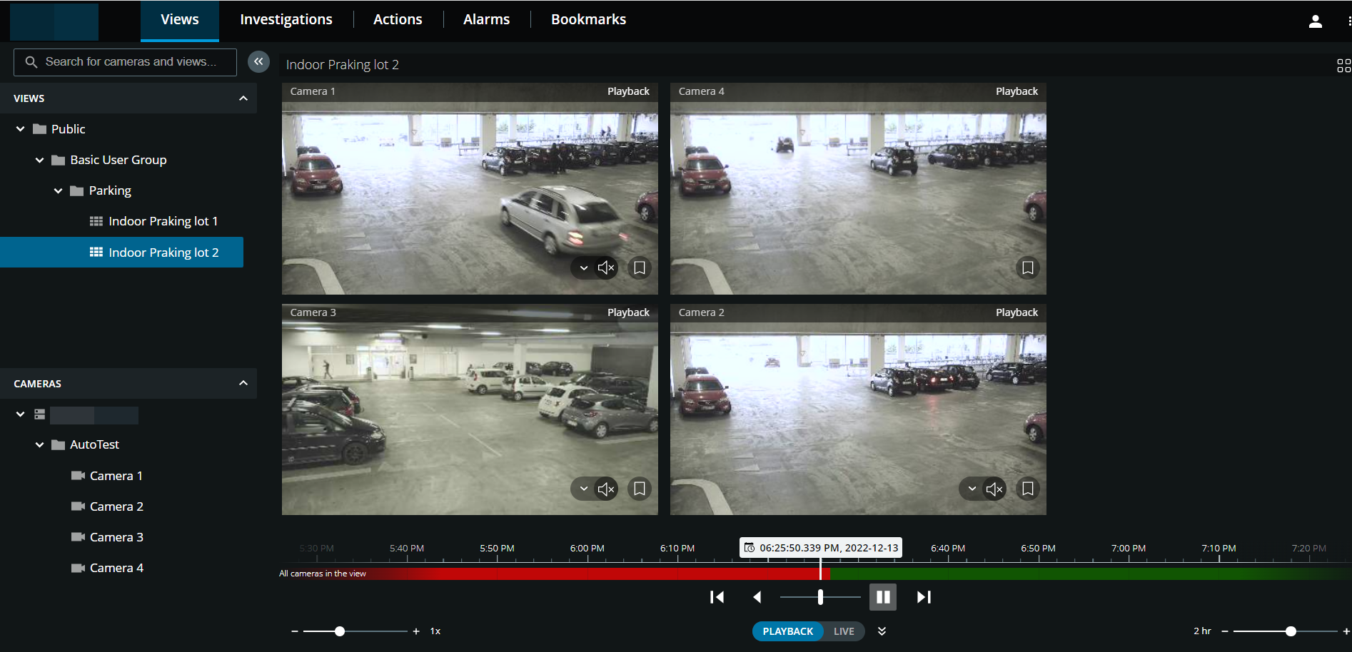 Recordings from multiple cameras (explained)