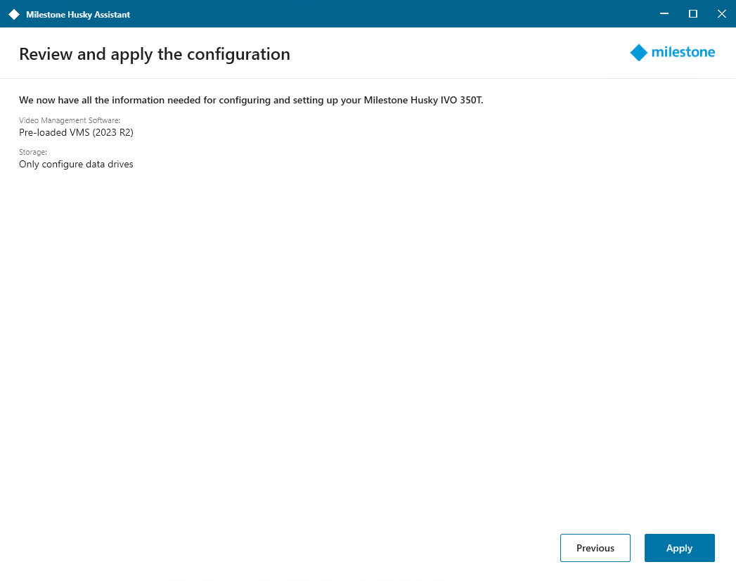 Complete the Husky Assistant Wizard