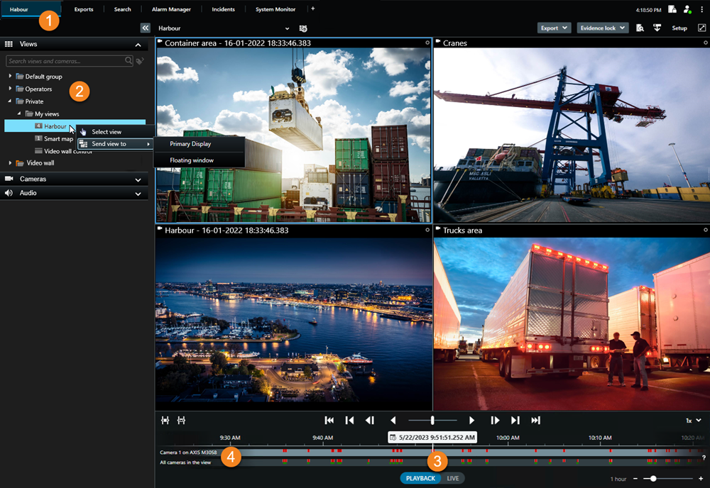 View live and recorded video