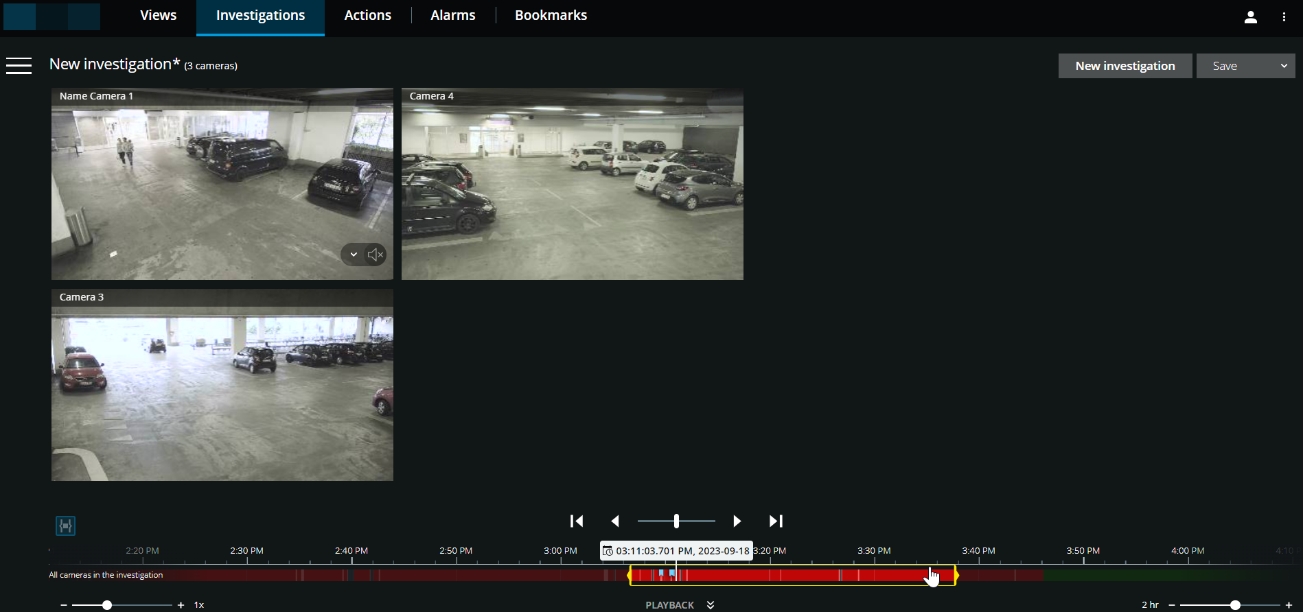 Recordings from multiple cameras (explained)