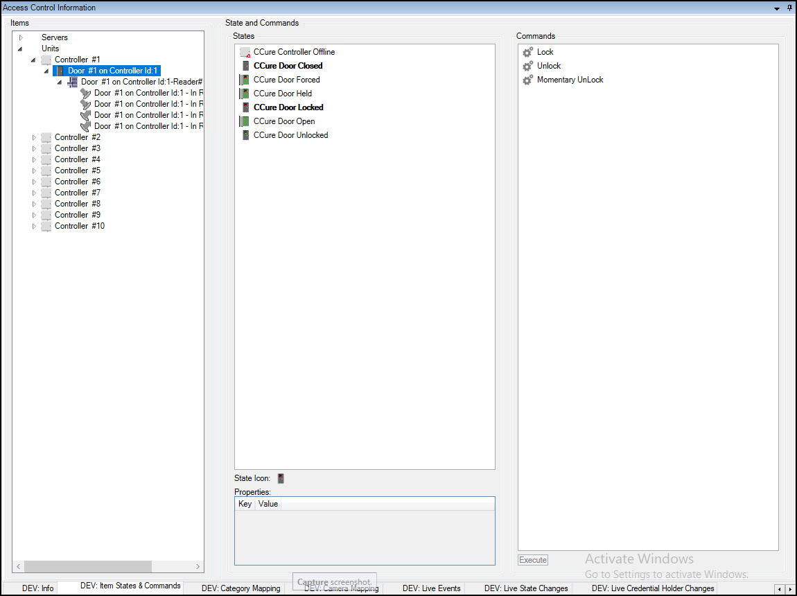 Developer tabs (reference)