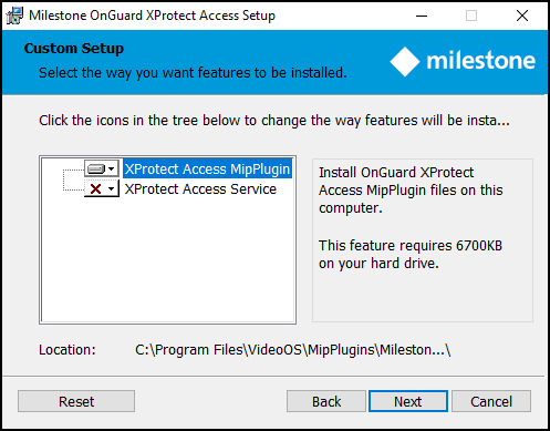 Step 2: Installing OnGuard XProtect Access MipPlugin