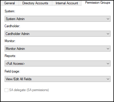 Create user in OnGuard