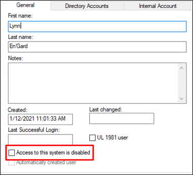 Create user in OnGuard