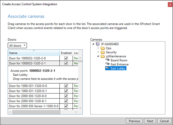 Xprotect Access Instance Creation Wizard